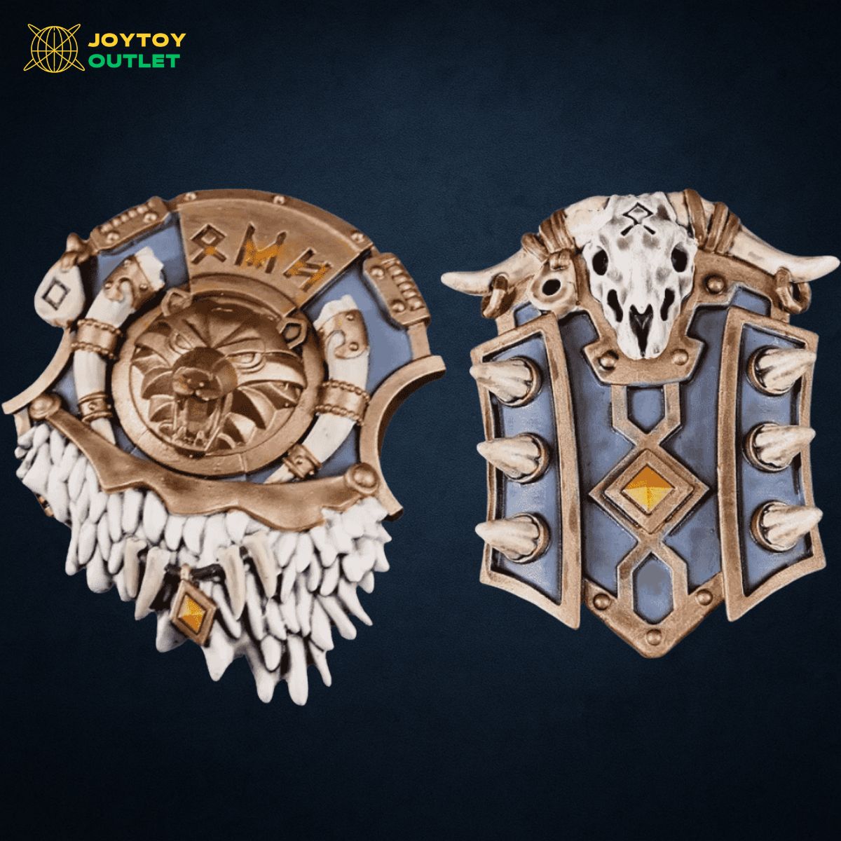 JOYTOY Warhammer 40K Space Wolves Shield Set – Fang of Russ Series | 1/ ...