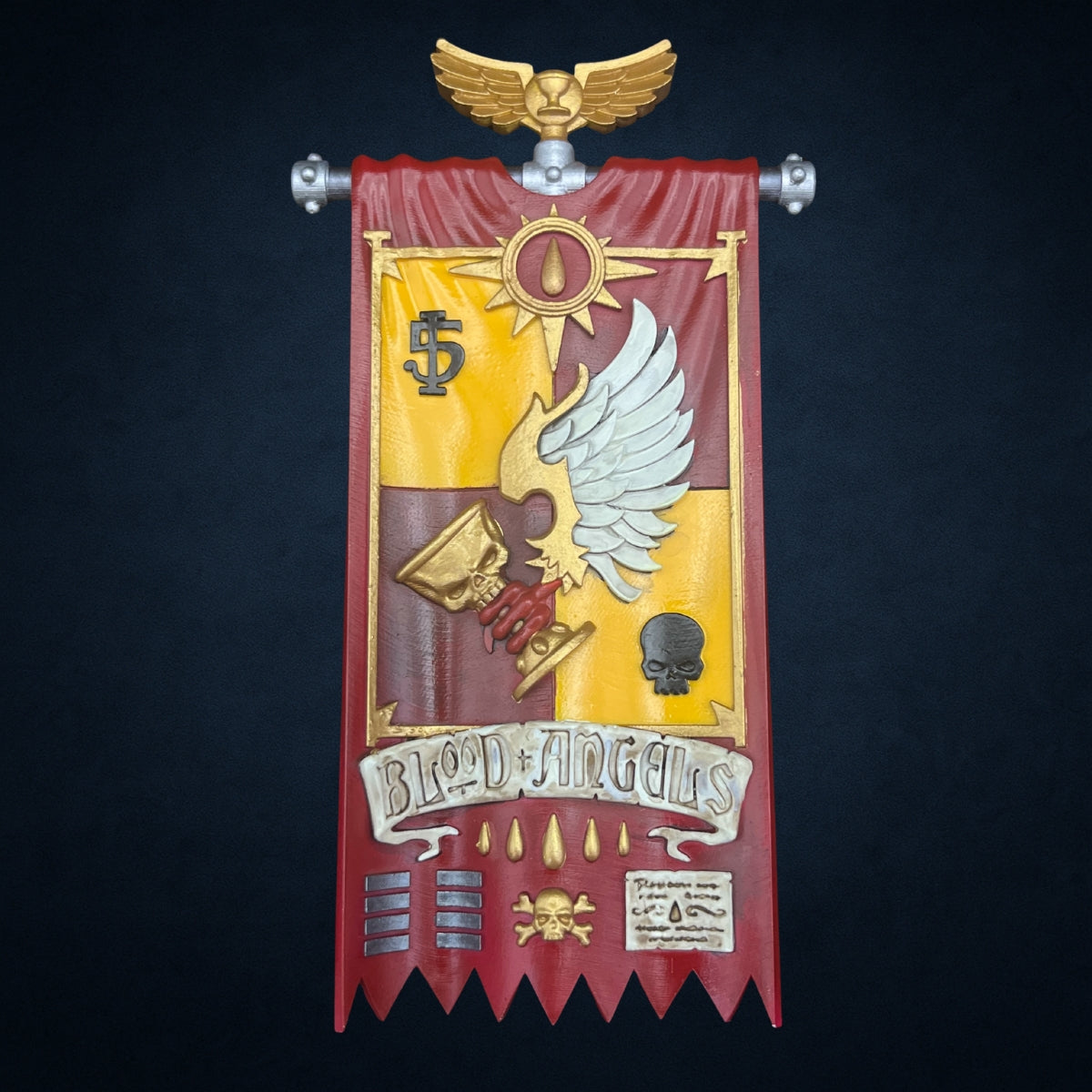 Blood Angels Chapter Banner | 1/18 Upgrade Part | THRONE TERRA